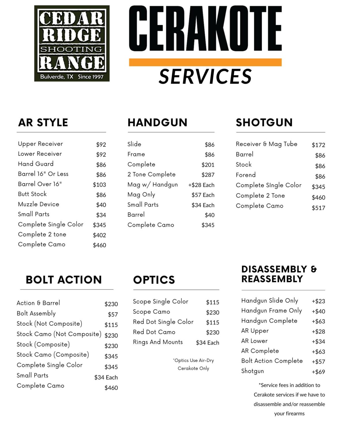 Welcome to Cedar Ridge Shooting Range - Cedar Ridge Shooting Range